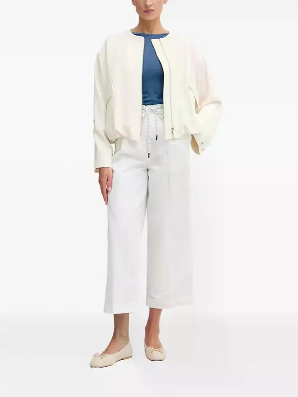 BENETTON Cropped Trousers With Rope Belt