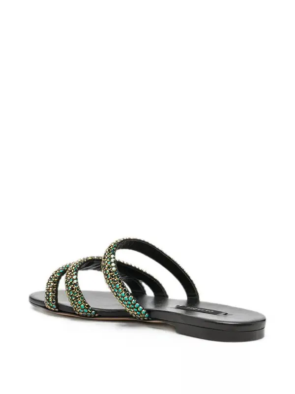 Casadei Crystal-embellished Flat Sandals