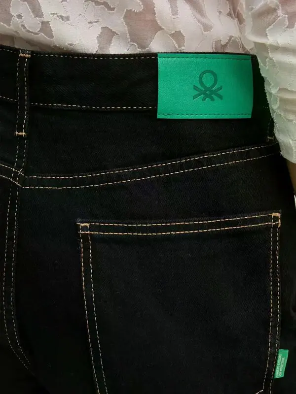 BENETTON Contrast-stitch Straight-leg Jeans