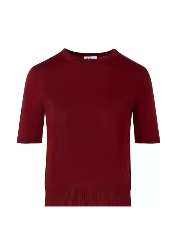Akris Short-sleeve Knit Sweater