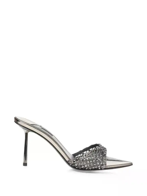 LE SILLA Gilda Heeled Sandals - Silver