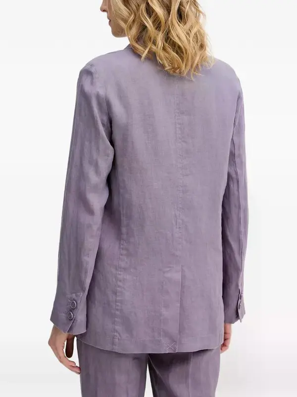 BENETTON Linen Notch-lapels Blazer