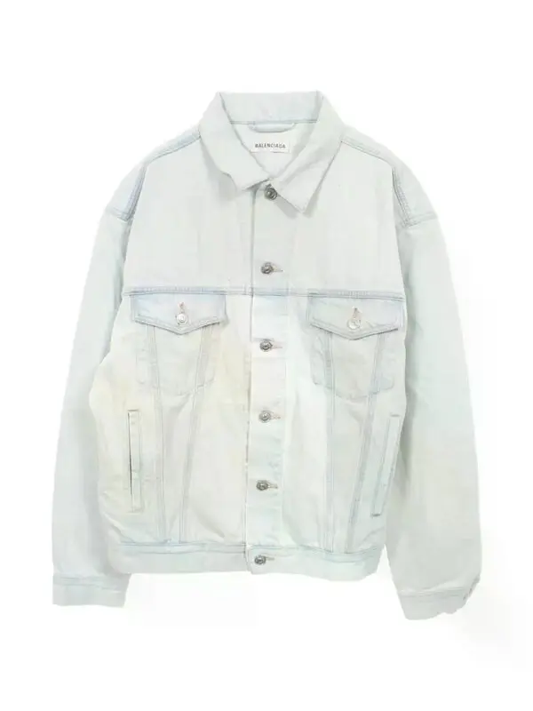 Balenciaga 2010s Logo-detail Denim Jacket