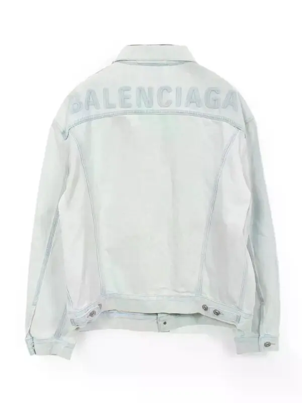 Balenciaga 2010s Logo-detail Denim Jacket