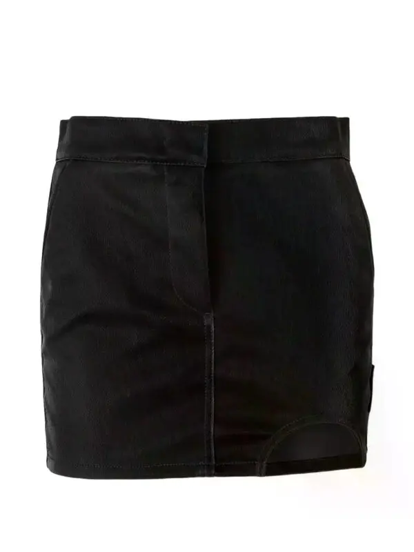 Off-White Cut-out-detail Mini Skirt - Black