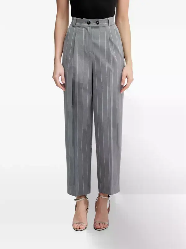 BENETTON Pinstripe-pattern Pleated Trousers