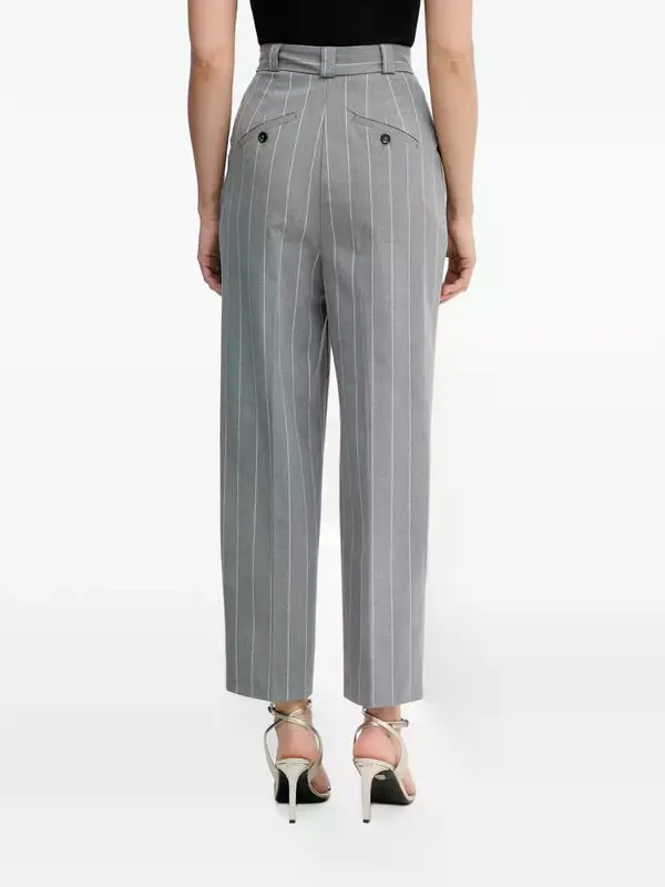 BENETTON Pinstripe-pattern Pleated Trousers