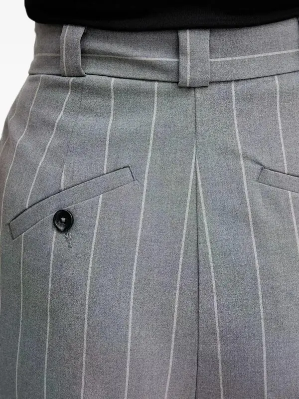 BENETTON Pinstripe-pattern Pleated Trousers