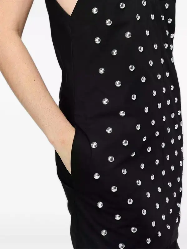 MSGM Embellished Pleated Maxi Dress