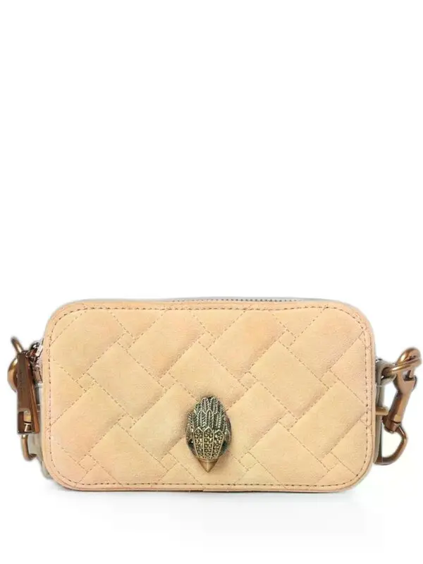 Kurt Geiger Quilted Suede Shoulder Bag