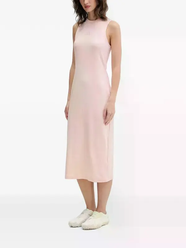 Adidas Ribbed-knit Sleeveless Midi Dress
