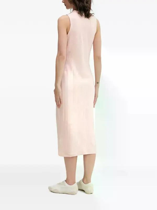 Adidas Ribbed-knit Sleeveless Midi Dress