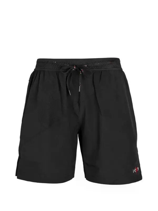 I-EXE Panelled Drawstring Shorts - Black