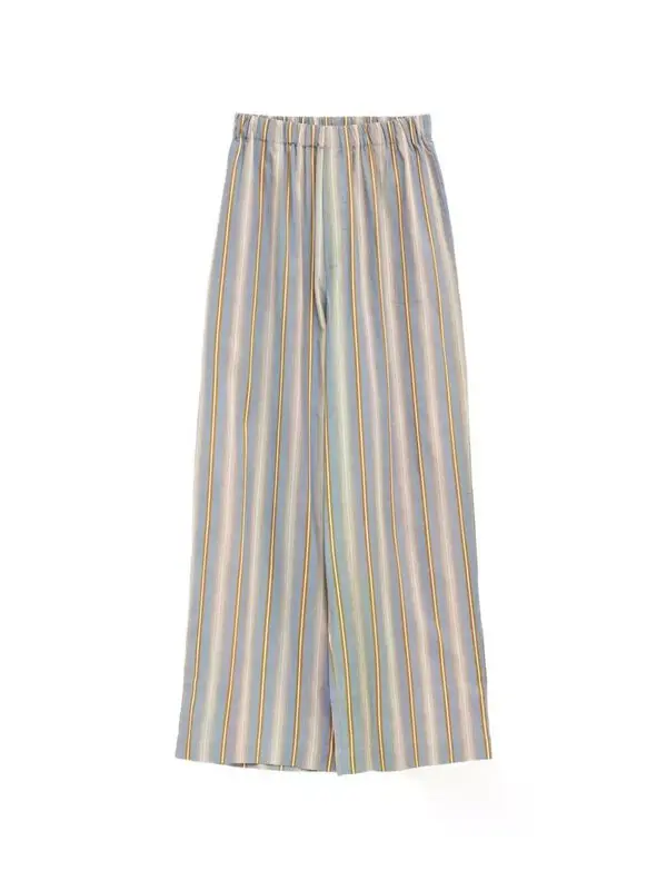 BASERANGE Claude Stripe-print Elasticated-waistband Trousers