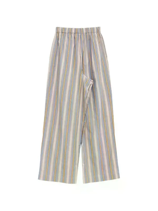 BASERANGE Claude Stripe-print Elasticated-waistband Trousers