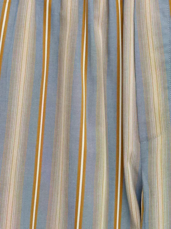 BASERANGE Claude Stripe-print Elasticated-waistband Trousers