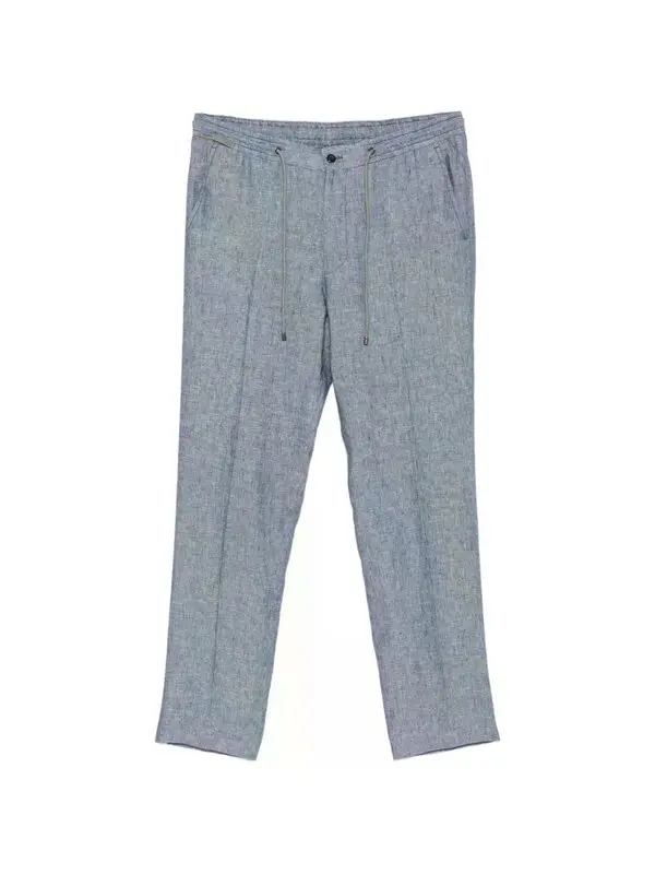 Corneliani Tailored Drawstring Trousers - Blue