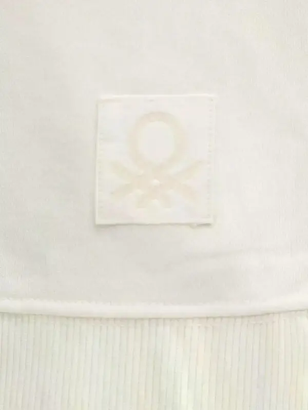 BENETTON Logo Patch Crew Neck Sweater