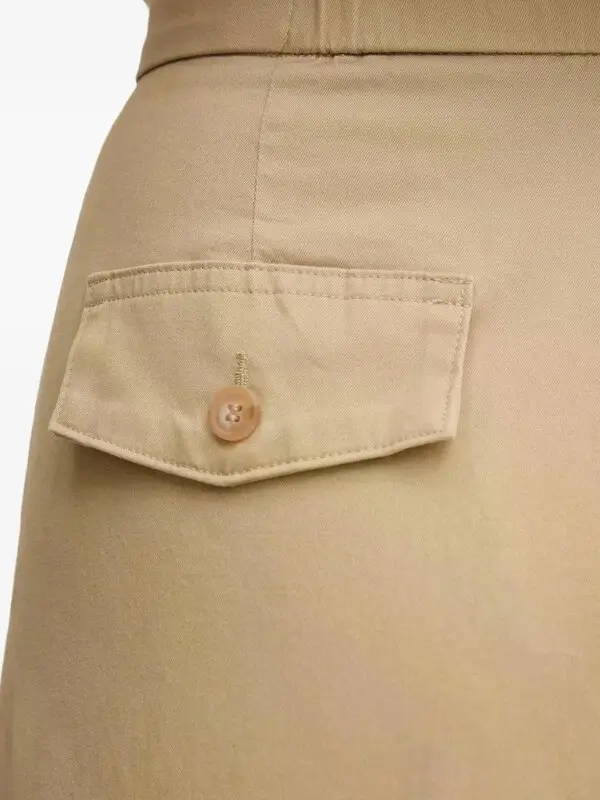 BENETTON Pressed Crease Wide-leg Trousers