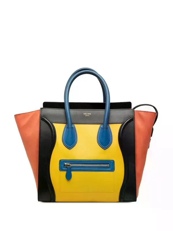 Celine 2013 Mini Multicolor Calfskin Luggage Tote Bag