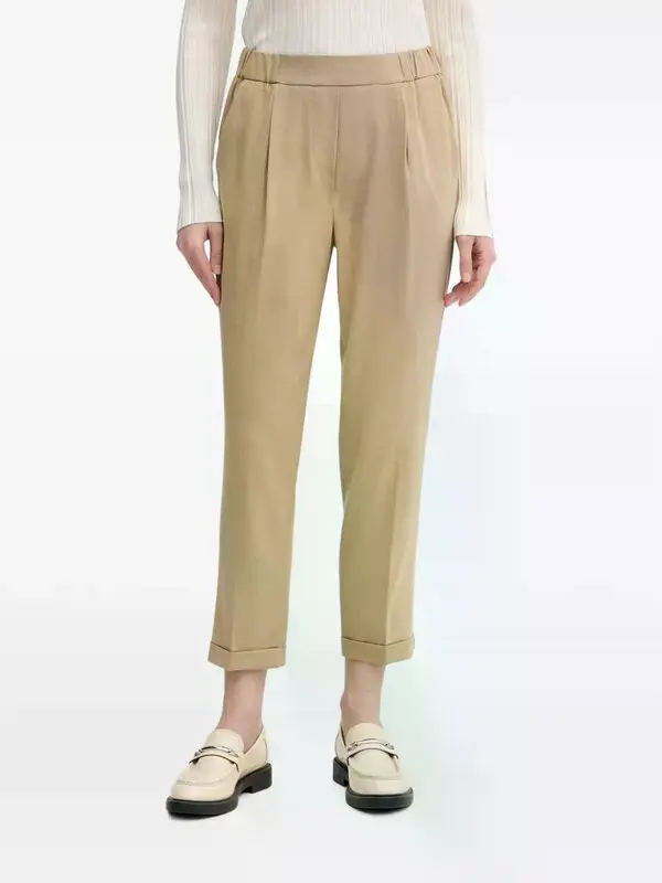 BENETTON Pleated Turn-up Trousers