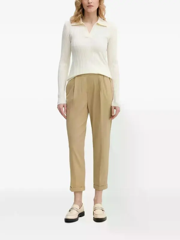 BENETTON Pleated Turn-up Trousers