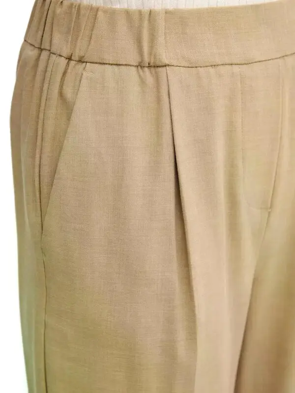 BENETTON Pleated Turn-up Trousers