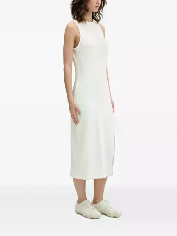 Adidas Ribbed-knit Sleeveless Midi Dress
