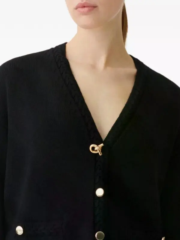 Fabiana Filippi Braided-trim Button-up Cardigan