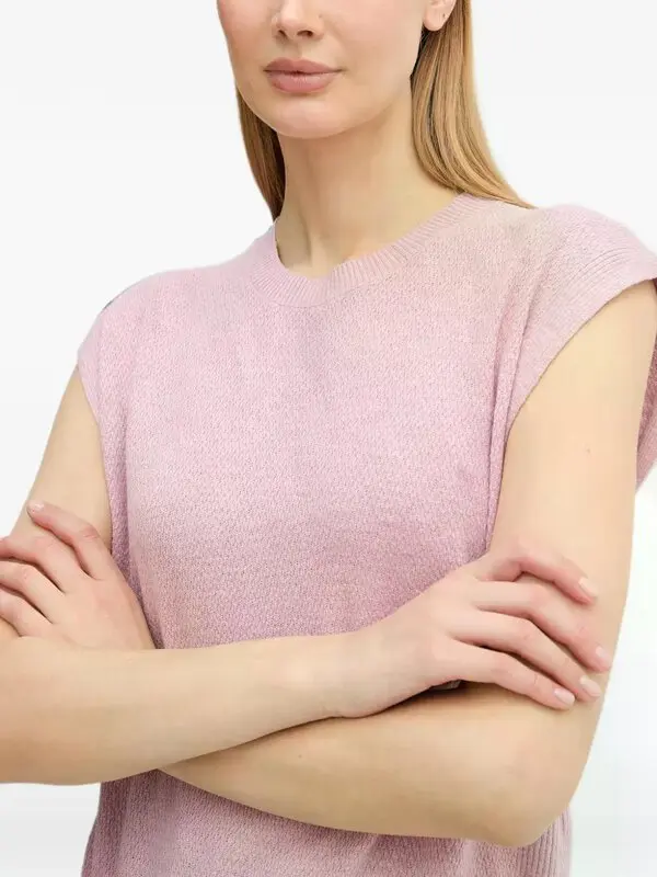 BENETTON Textured-knit Sleeveless Top