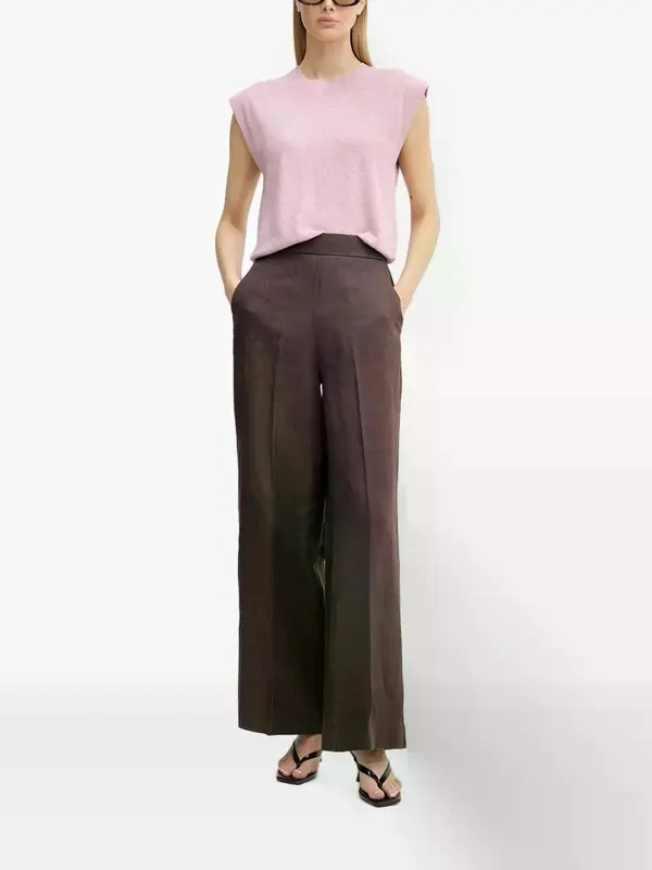 BENETTON Textured Knit Sleeveless Top - Pink