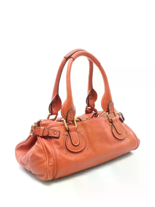 Chloé Paddington Leather Handbag - Orange