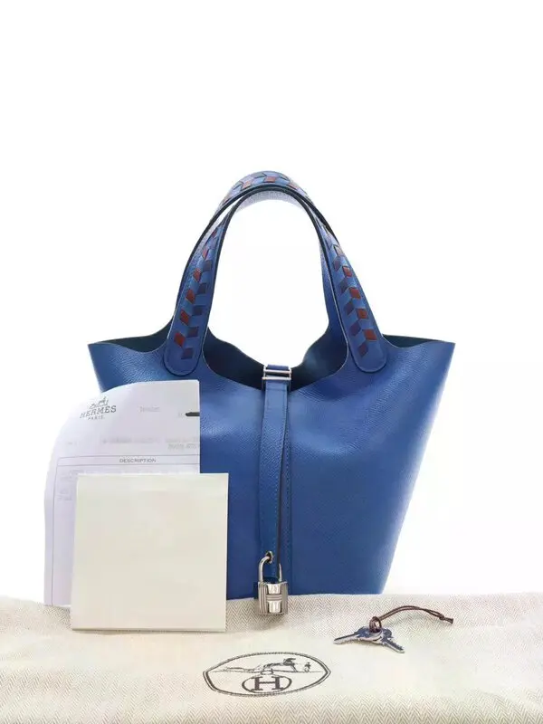 Hermès 2018 Epsom Tressage Picotin Lock 18 Handbag