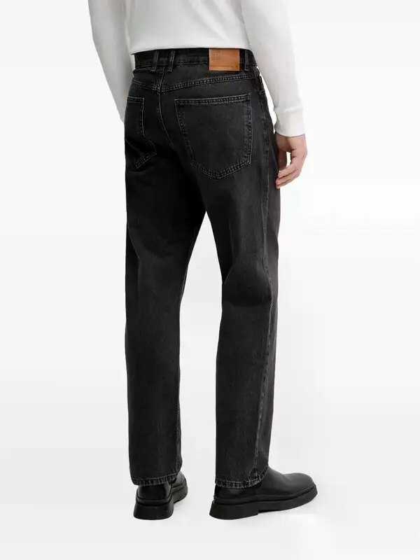 BENETTON Faded-effect Straight-leg Jeans