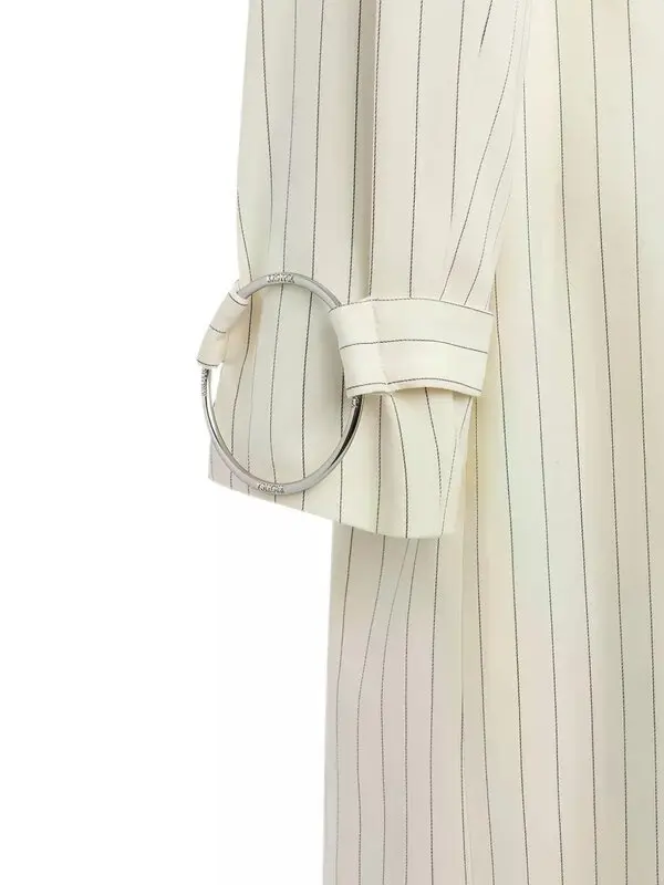 DONDUP Pinstripe Pattern Trench Coat