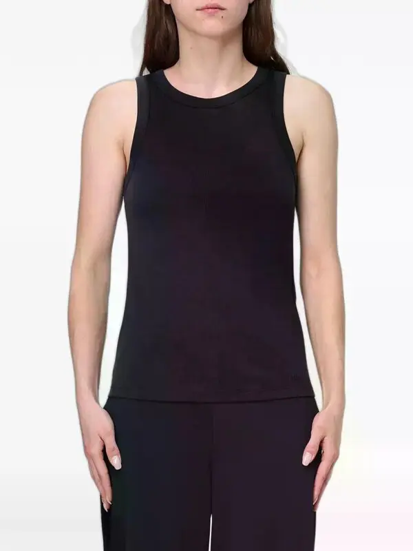Max Mara Ribbed-knit Cotton Top