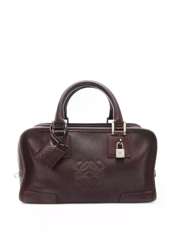 Loewe Amazona 28 Leather Handbag - Brown