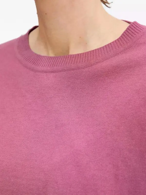 BENETTON Ribbed-trim Three-quarter-sleeve Sweater