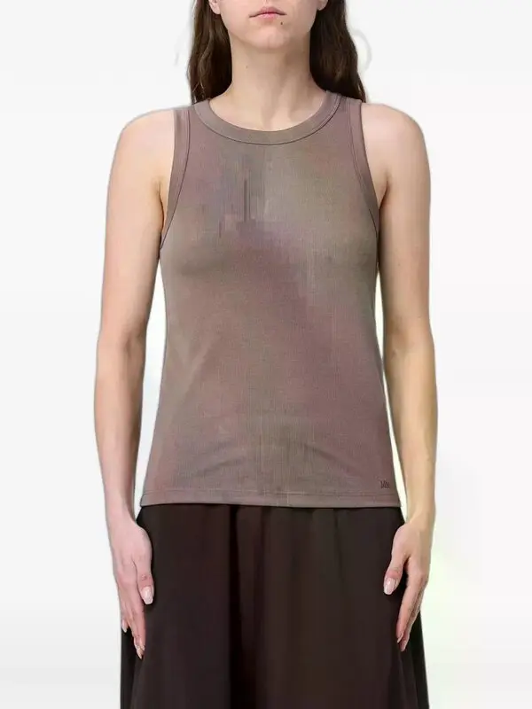 Max Mara Fine-ribbed Cotton Tank Top