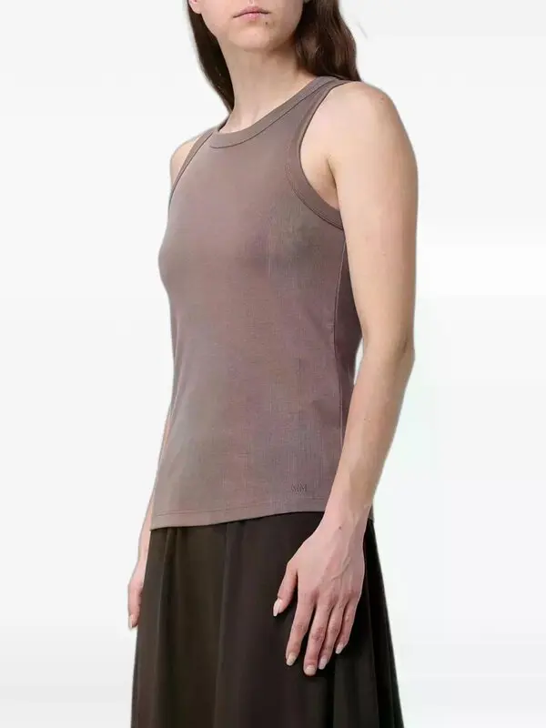 Max Mara Fine-ribbed Cotton Tank Top