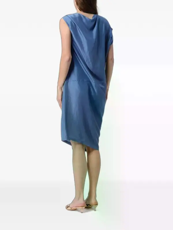 TELA Asymmetric Linen Midi Dress