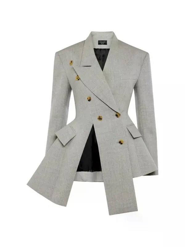 A.W.A.K.E. Mode Asymmetric Double-breasted Jacket