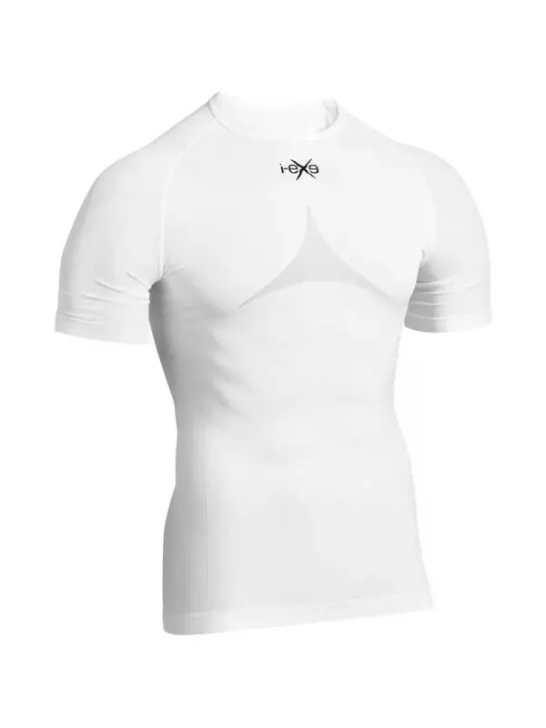 I-EXE X-fast Logo-print Raglan-sleeve T-shirt