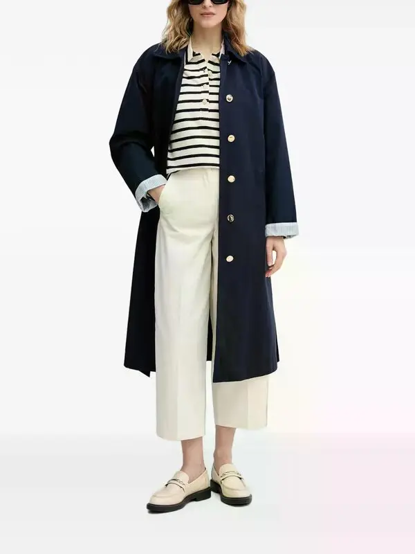 BENETTON Striped Long-sleeve Polo Shirt