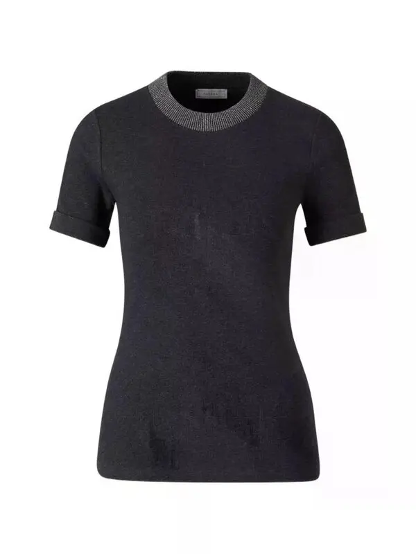 Peserico Embellished-trim T-shirt