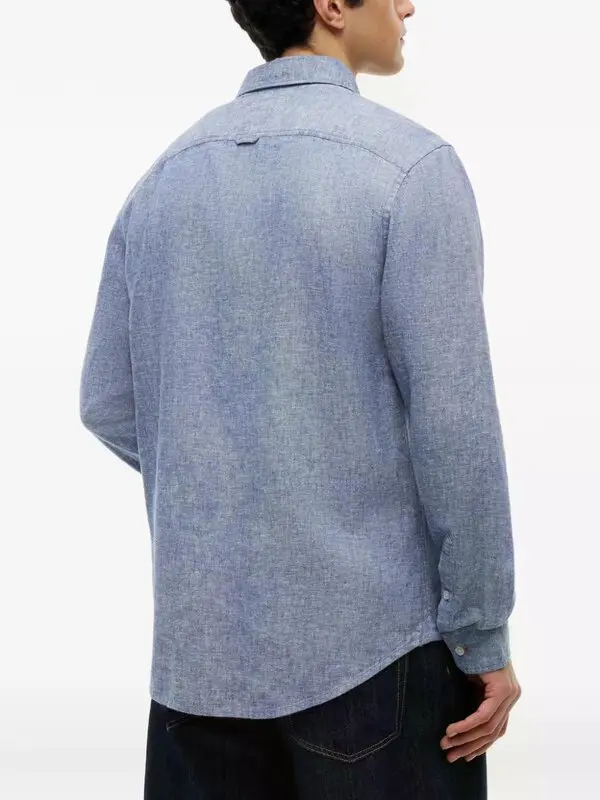 Tommy Hilfiger Logo-embroidered Button-down Shirt