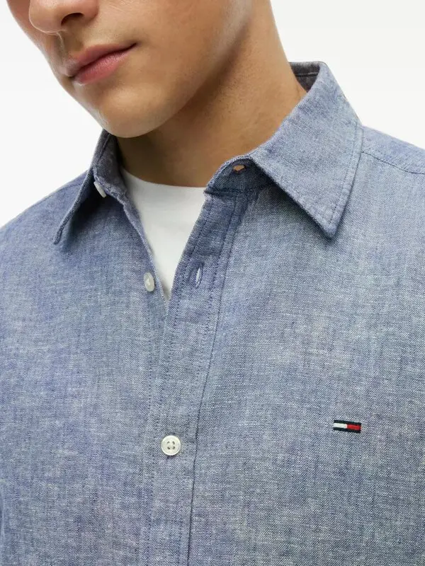 Tommy Hilfiger Logo-embroidered Button-down Shirt