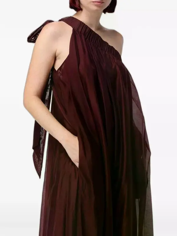 MEIMEIJ One-shoulder Pleated Maxi Dress