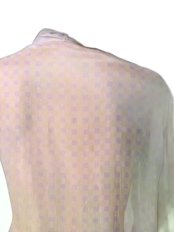 Ermanno Scervino Check-print Pussy-bow Blouse