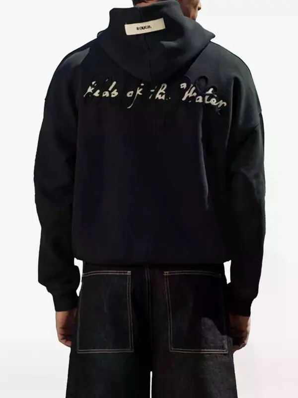ROUGH. Nyma Logo-embroidered Zip-up Hoodie